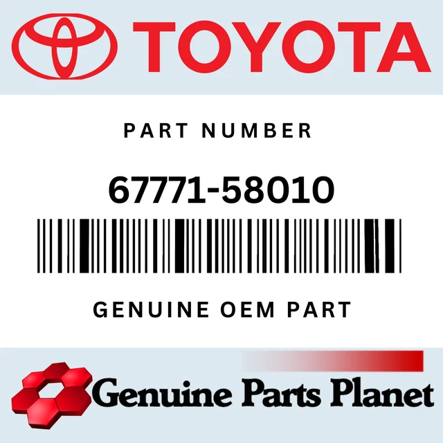 VÉRITABLE OEM TOYOTA Retenue, Porte Bord - 67771-58010 EUR 8,18 ...