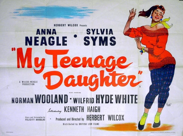 MY TEENAGE DAUGHTER 1956 Anna Neagle, Sylvia Syms Norman Wooland UK ...
