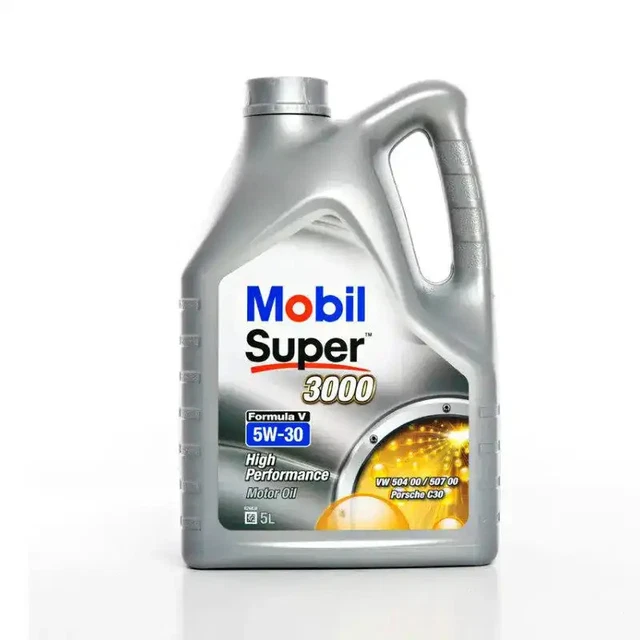 MOBIL SUPER 3000 Formula V Engine Oil 5W-30 SAE Viscosity 5L 5 Litres ...