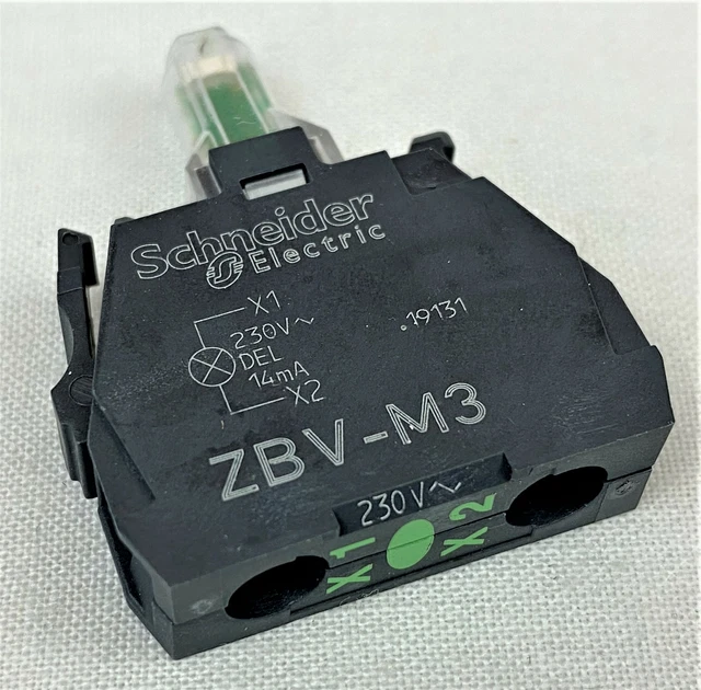SCHNEIDER ELECTRIC ZBV M3 LED Module, Lamp Socket Green 009005 (VE 5pcs ...