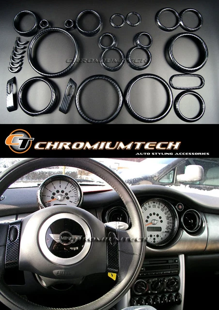 MK1 MINI COOPER/S/ONE R50 R52 R53 Carbon Fibre Look Interior Dashboard ...
