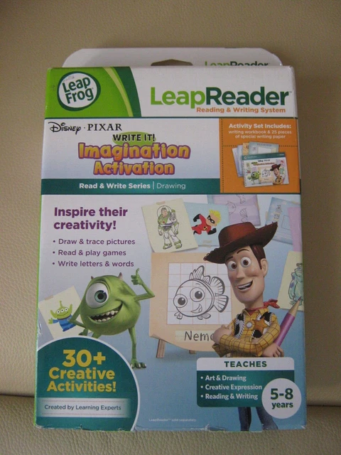 LEAPFROG LEAP READER Read & Write Series Disney/Pixar Write It 5-8 ...