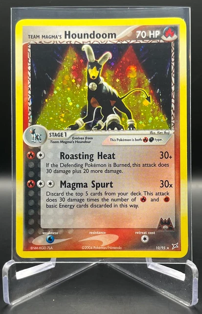 POKÉMON TCG EX Squadra Magma vs. Team Aqua TEAM MAGMA'S HOUNDOOM Holo raro - 10/95 EUR 27,41 ...