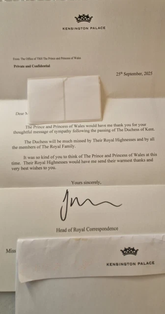 2025 PASSING OF The Duchess of Kent The Wales Prince William Kate EUR ...