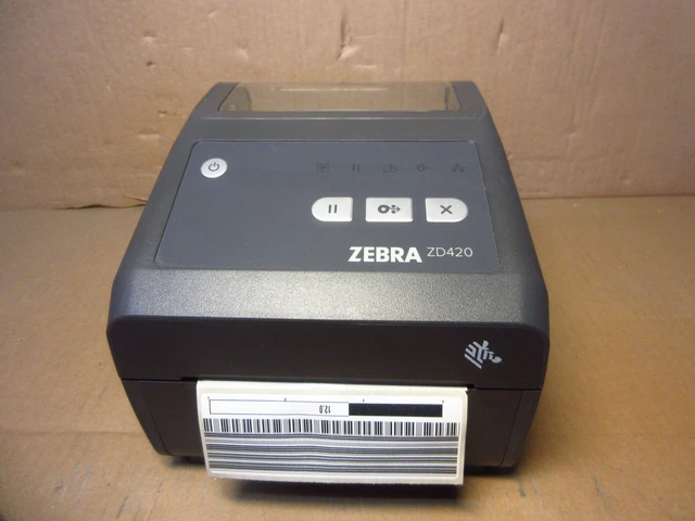 ZEBRA ZD420 USB Barcode Label Printer 104mm Printer 230DPI TESTED + PSU ...