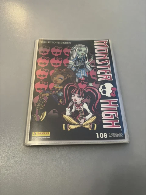 EMPTY MONSTER HIGH Collectors Binder For Panini Postcards VGC 2011 GUC ...