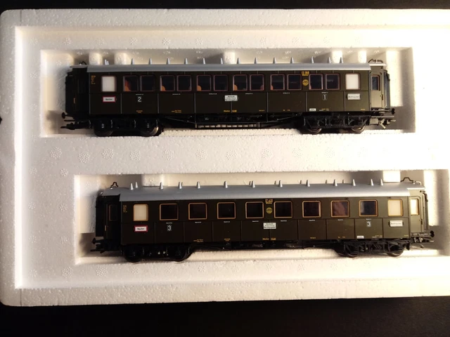 TRENO MARKLIN HO n° 4261 set 2 carrozze treni Ferrovie Impero Germanico ...