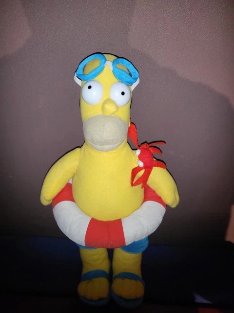 THE SIMPSONS 18& HOMER SIMPSON RESCUE Soft Toy swim wear Plush 2014 £16 ...