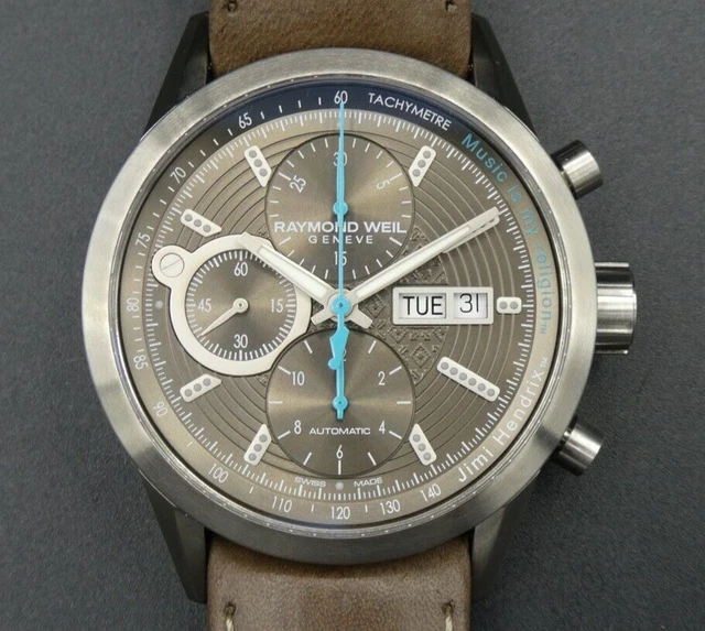 RAYMOND WEIL FREELANCER Jimi Hendrix 7730 Limited Edition RRP £2,795 £ ...