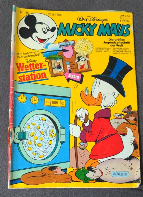 DISNEY'S MICKY MAUS Comic Heft Nr. 35, 1986 - Vintage EUR 2,00 ...