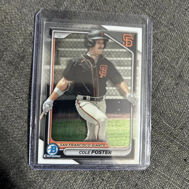 CARTE DE BASEBALL Cole Foster 2024 Bowman Chrome #BCP-83 San Francisco ...