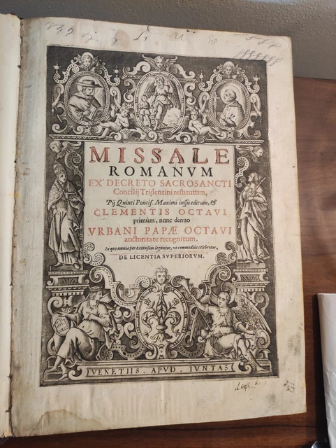 MISSALE ROMANUM URBANI Papae Octavi Venetiis Apud Iuntas 1698 EUR 300,00 - PicClick IT
