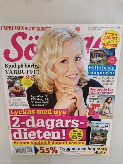 ABBA /AGNETHA FÄLTSKOG - Un magazine très rare de Suède 2013 (Magazine ...
