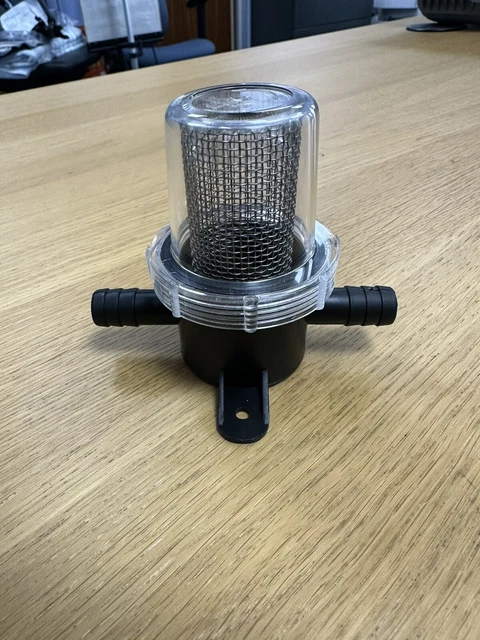 JABSCO FLOJET STYLE Fresh Water Pump Guard Inlet Strainer Hose 13mm 1/2 ...