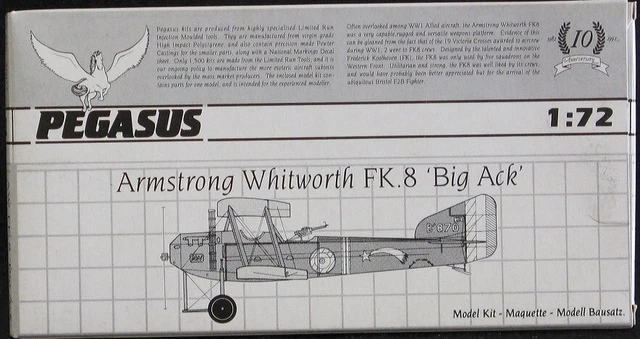 1/72 PEGASUS MODELS ARMSTRONG WHITWORTH FK.8 "BIG ACK" *MINT* EUR 35,15 ...