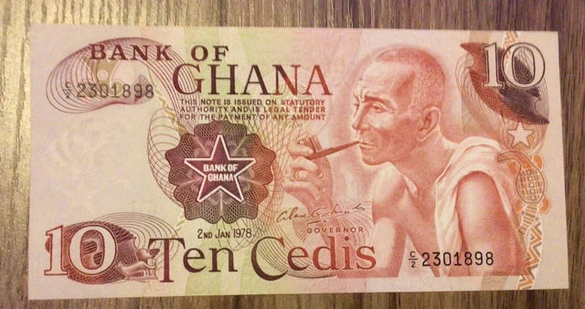 BANK OF GHANA Ten Cedis Banknote 1978 C22301898 £5.00 - PicClick UK