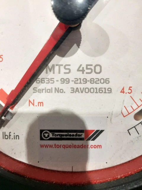 TORQUELEADER MTS450 TORQUE Wrench Tester 0.3-4.5Nm £125.00 - PicClick UK
