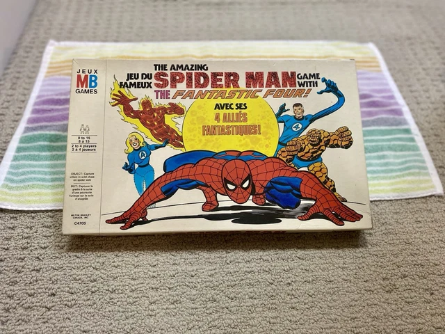 THE AMAZING SPIDER-MAN Game With The Fantastic Four MB Complete Vintage ...