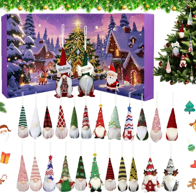 CHRISTMAS GNOME ADVENT Calendar 2025, 24 Days Countdown Calendars ...