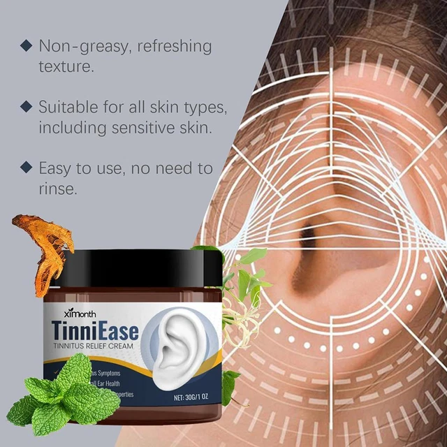 ULTIMATE TINNITUS RELIEF Stop Ear Ringing Natural Remedy Cream Best ...