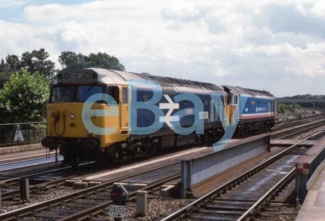 35MM RAILWAY SLIDE of Class 50 50039 & 50026 @ Oxford Copyright to ...