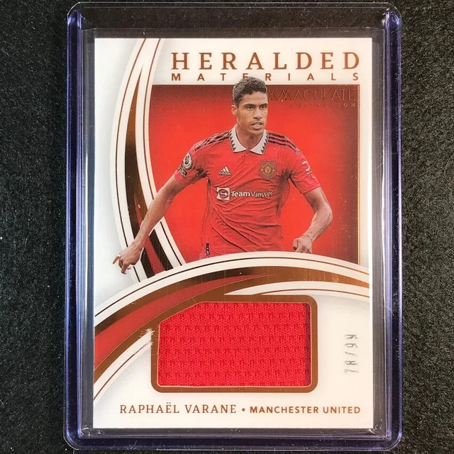2022-23 IMMACULATE RAPHAEL Varane Heralded Materials Jersey Relic ...