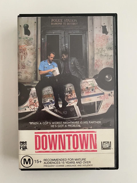 DOWNTOWN [VHS] CBS Fox Video Big Box Ex-Rental Tape Action Comedy 1990 ...