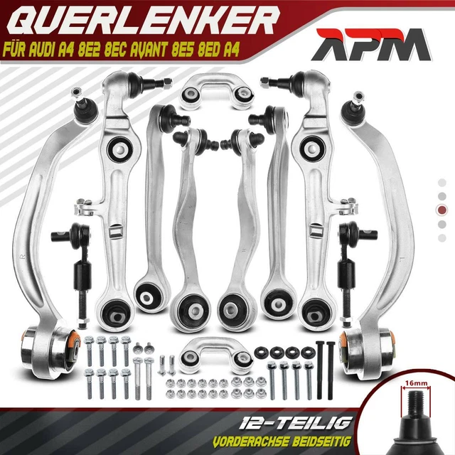 KIT BRAS DE Suspension Avant pour Audi A4 8E2 B6 8EC B7+ 8E5 B6 8ED B7 + Cabrio EUR 115,75 ...