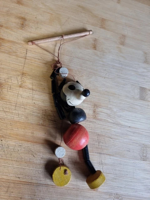 VINTAGE 1920-1930'S? MARIONETTE Wooden Mickey Mouse Puppet on a string ...