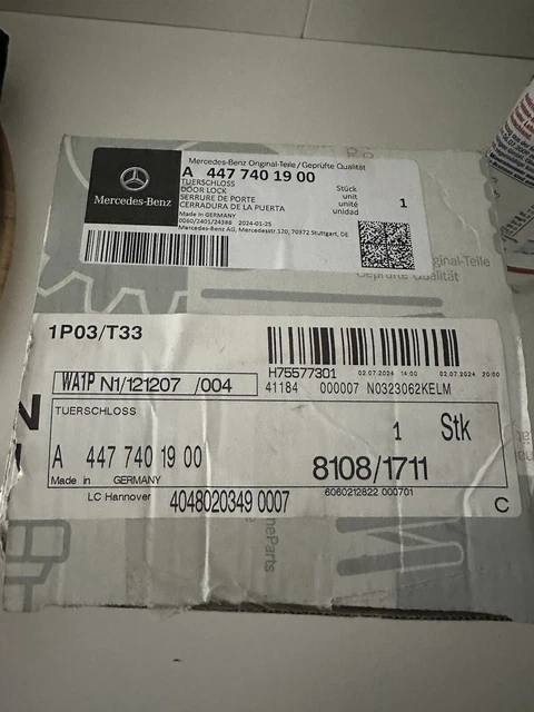 MERCEDES VITO W447 Heckklappenschloss Heckklappe Schloss A4477401900 ...