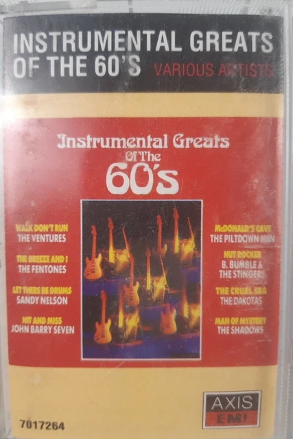 INSTRUMENTAL GREATS OF the 60's Cassette Tape Features The Shadows-The ...