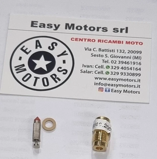 08649 VANNE AIGUILLE Flotteur 200 Carburateur Dell'Orto Phbe , Phbh , Phf , Ph EUR 22,50 ...