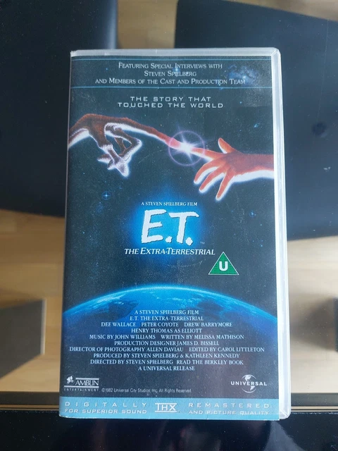 ET - THE Extra-Terrestrial THX Digitally Remastered VHS + Behind The ...