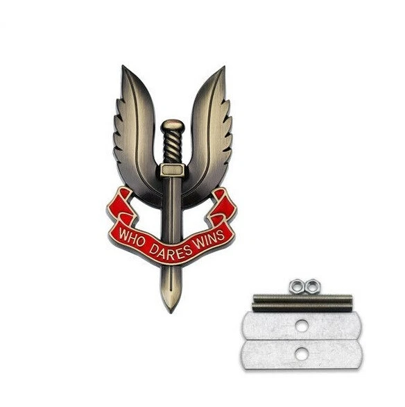 BRITISH ARMY SPECIAL Air Service SAS Bronzed Metal Car Grill Badge £8. ...