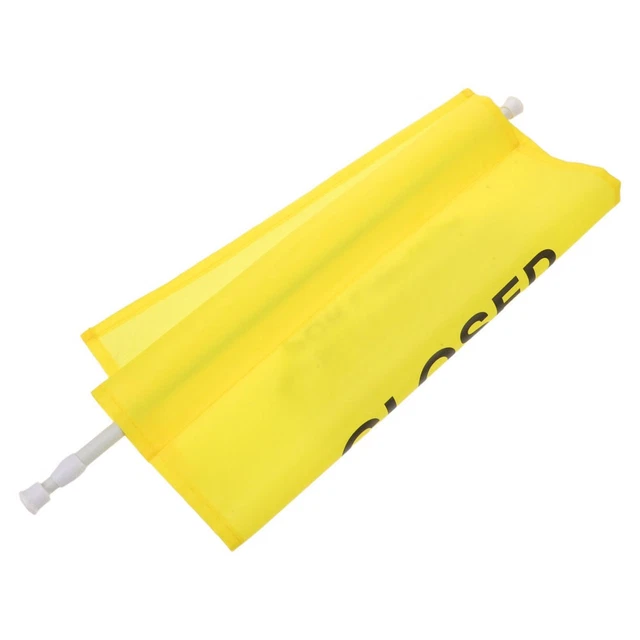 WARNING HANGING SIGN Bathroom Door Barrier Closed for Cleaning Banner ...