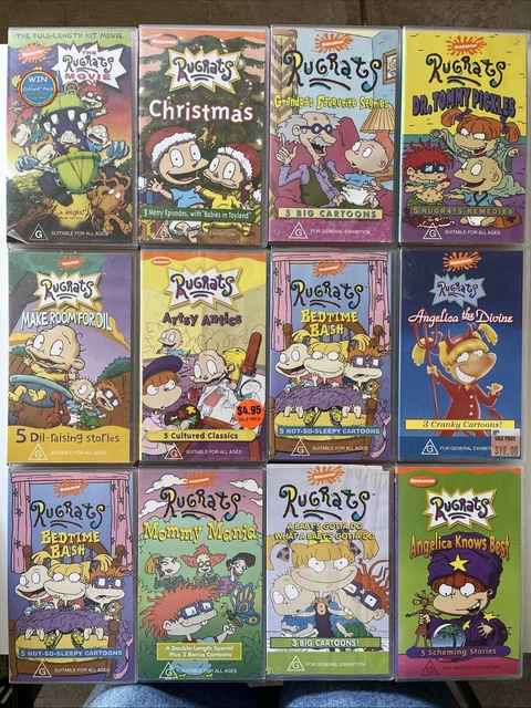 RUGRATS VHS COLLECTION 12x Videos Nickelodeon Lot Bundle Bulk VGC Kids ...
