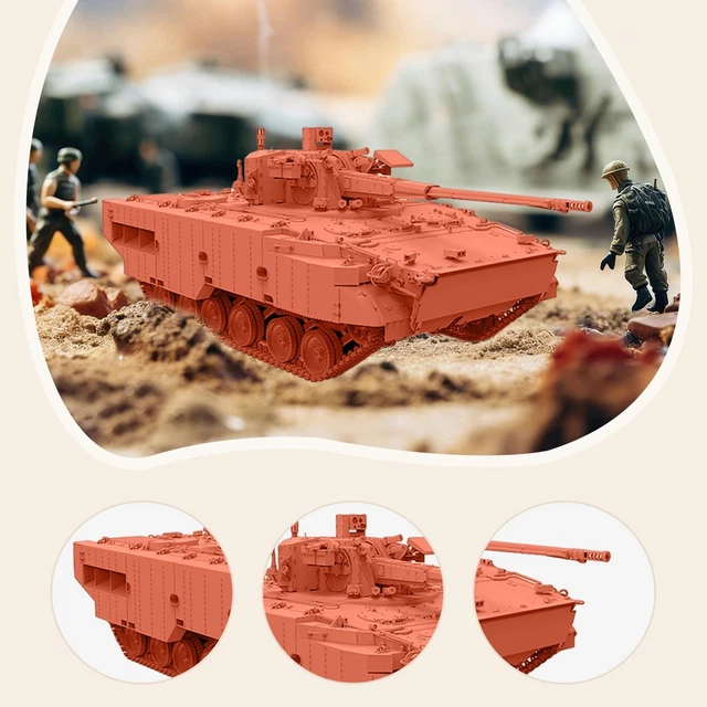 1:72 SCALE 3D Tank Model Craft Miniature for Children Adults Collection ...