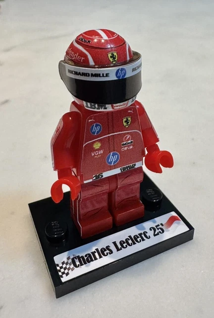 F1 MINIFIGURE CHARLES Leclerc F1 2025 Ferrari Figurino Figura ...