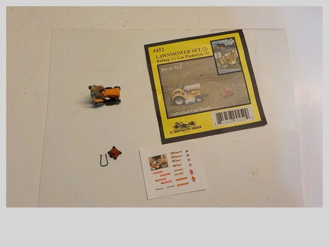 HO JL INNOVATIVE Design #452 Riding & Push-style Lawnmower Set $7.99 ...