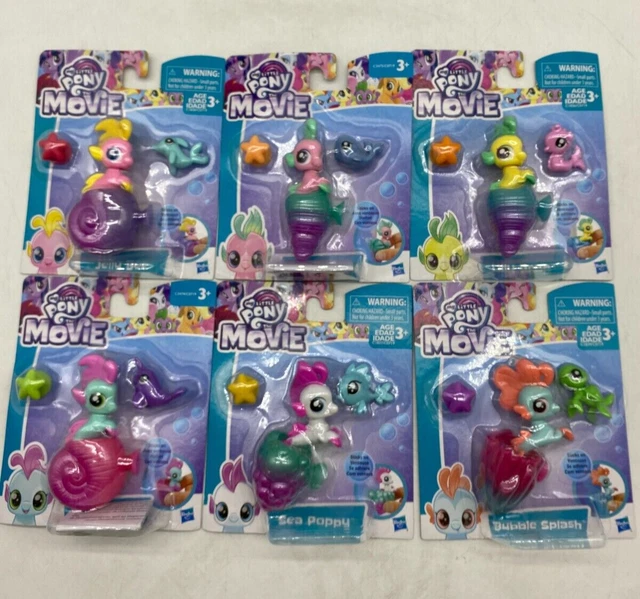 MY LITTLE PONY The Movie Sea Horse Flutter Cloud Jelly Bee Lilly Drop ...