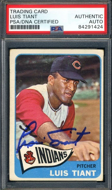 AUTOGRAPHE RECRUE LUIS Tiant PSA signé 1965 Topps EUR 90,71 - PicClick FR
