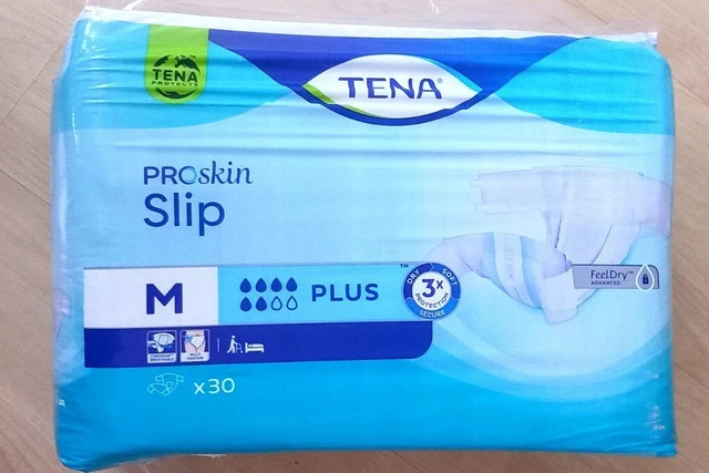 TENA PROSKIN SLIP medium PLUS incontinence pads x30 ***FREE DELIVERY ...