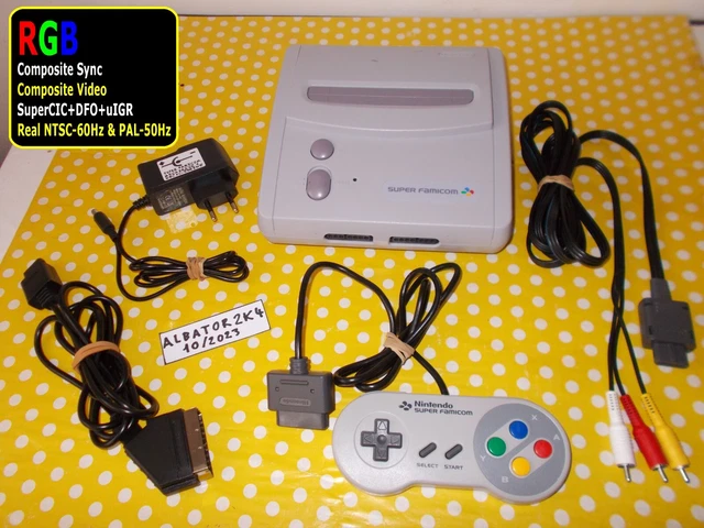 CONSOLE NINTENDO SUPER FAMICOM Jr RGB Amp 50 60 Hz * 1 CHIP Junior ...