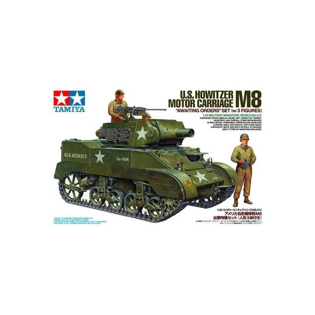 MAQUETTE CHAR US Howitzer Motor Carriage M8 |tamiya|35312| 1:35 EUR 26 ...