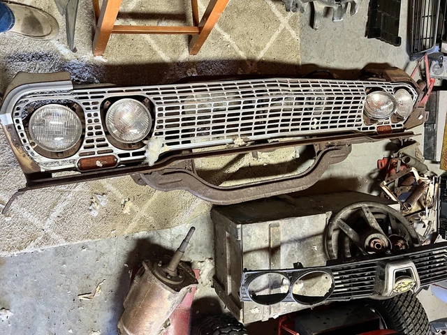 1963 CHEVROLET IMPALA Grille, Core Support, Original, GM, Headlights ...