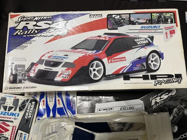 HPI SUPER NITRO Rs4 Rally Rc Car 1/10 Scale 4Wd Nitro Engine On-Road ...