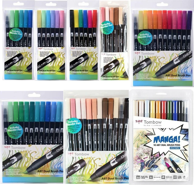 TOMBOW ABT DUAL Brush Pen Kits Wallets Packs Sets All Options Available ...