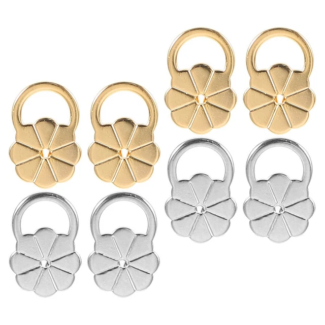 8 PCS DROOPY Ear Supports Adjustable Earring Backs for Heavy Earrings ...