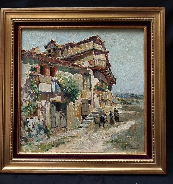 TABLEAU ECOLE PROVENCALE Par Francois Florit Huile Sur Toile Format ...