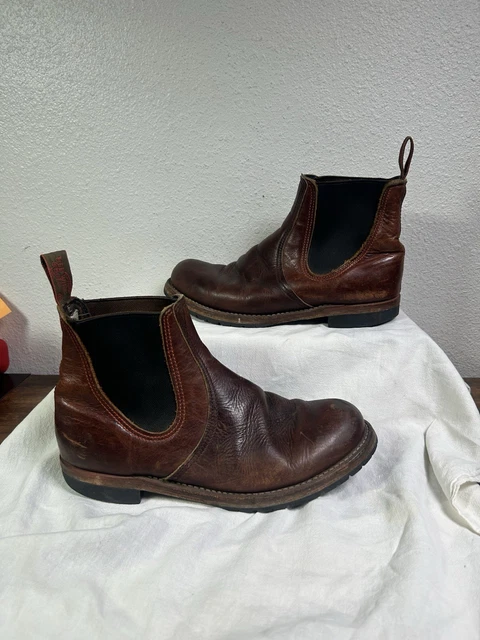 RED WING 2917 Chelsea Rancher Boots Briar Oil Slick Brown Leather Mens ...
